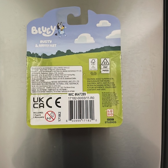 Toys | Bluey Rusty Army Hat Nip | Poshmark
